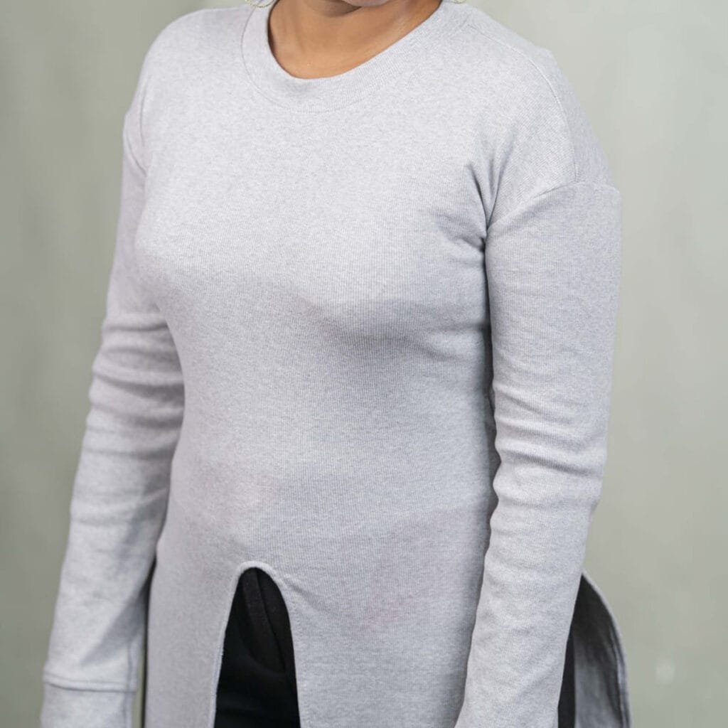 Front Split Longline Top PDF Sewing Free Pattern - Craftbook99