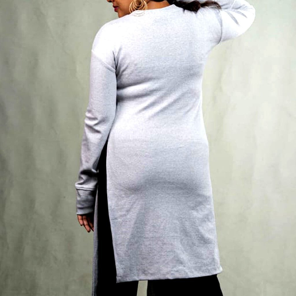 Front Split Longline Top PDF Sewing Free Pattern - Craftbook99